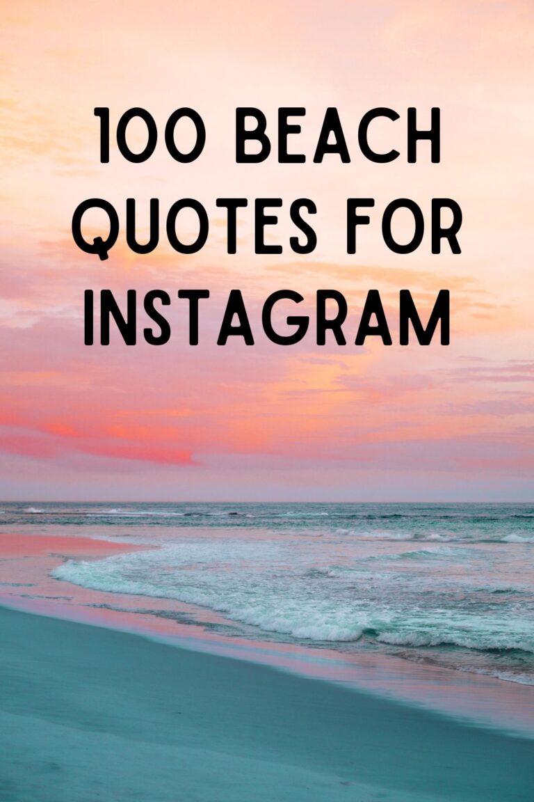100 Beach Quotes for Instagram